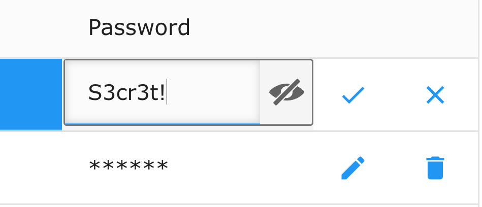 Custom Password Fields & ZingGrid