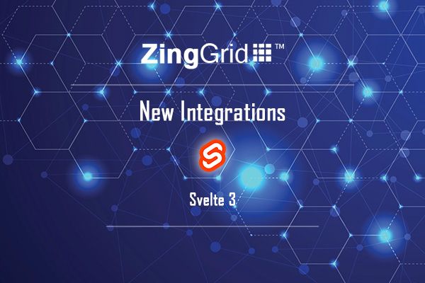 Using ZingGrid with Svelte 3