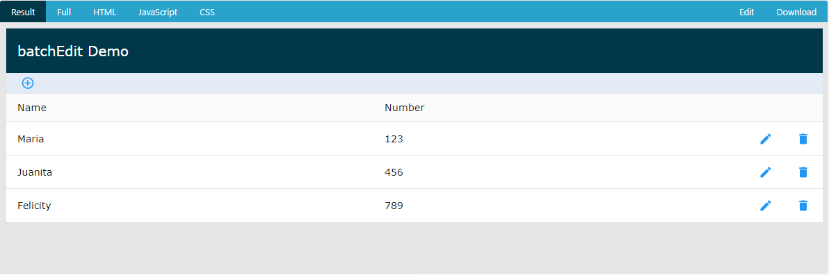 Batch Editing with ZingGrid