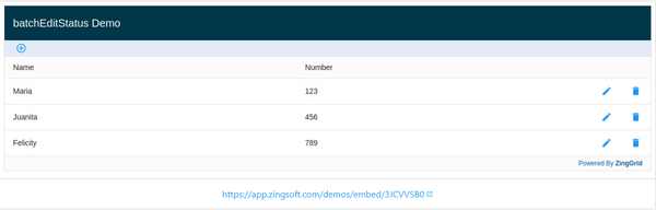 Batch Editing with ZingGrid